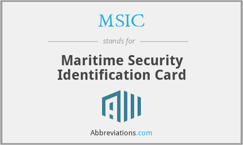 What does MSIC stand for?