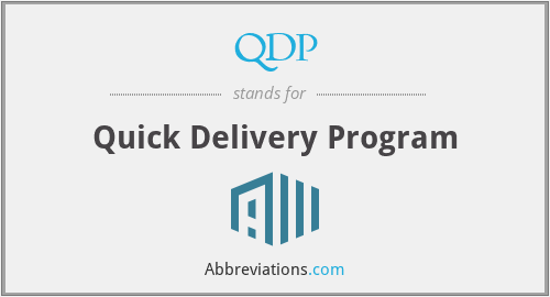 What does QDP stand for?