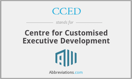 What does CCED stand for?