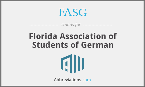 What does FASG stand for?