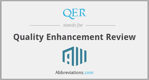 What does QER stand for?