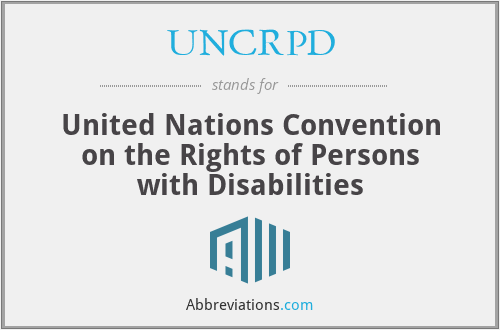 What does UNCRPD stand for?