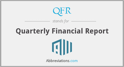 What does QFR stand for?