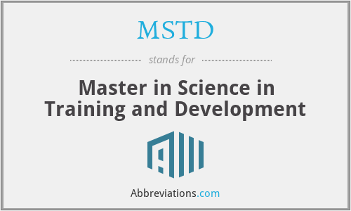 What does MSTD stand for?