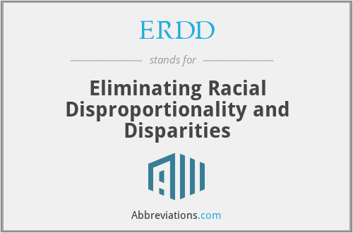 What does ERDD stand for?