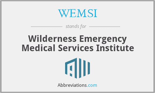 What does WEMSI stand for?