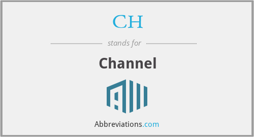 What is the abbreviation for channel?