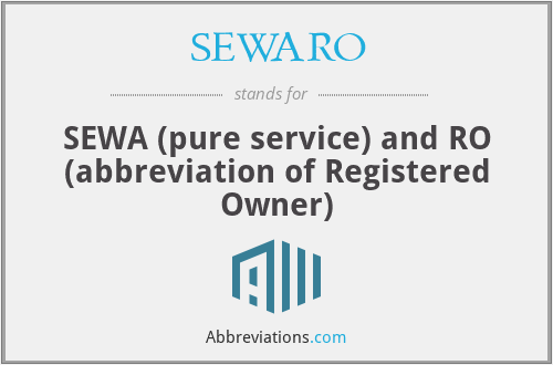 What does SEWARO stand for?