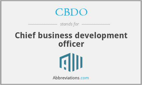 What does CBDO stand for?