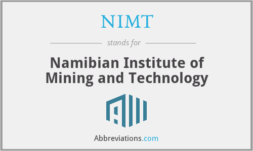 NIMT - Namibian Institute of Mining and Technology