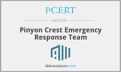 What does PCERT stand for?