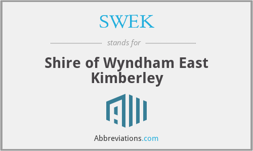 What does SWEK stand for?