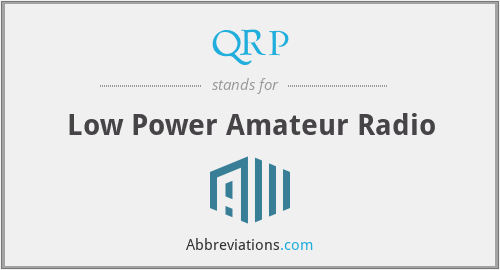 What does QRP stand for?