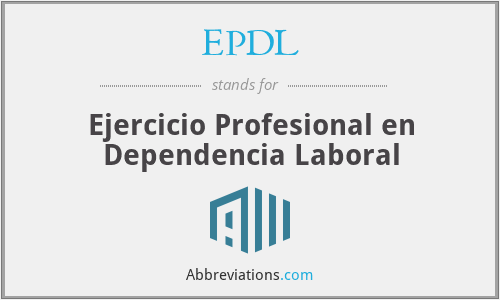 What does EPDL stand for?