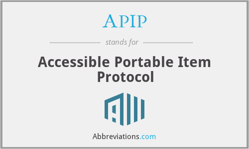 What does APIP stand for?