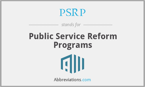 What does PSRP stand for?