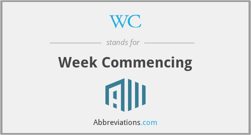 What is the abbreviation for Week Commencing?