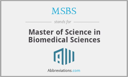 What does MSBS stand for?