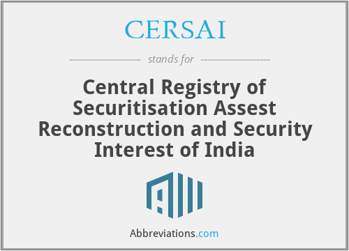 What does CERSAI stand for?