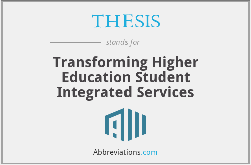 What does THESIS stand for?