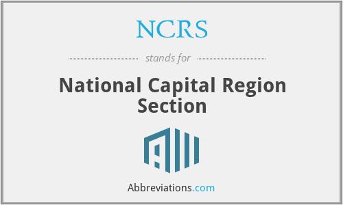 What does NCRS stand for?
