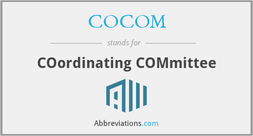 What does COCOM stand for?