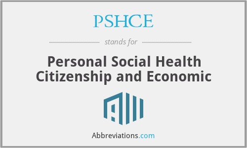 What does PSHCE stand for?