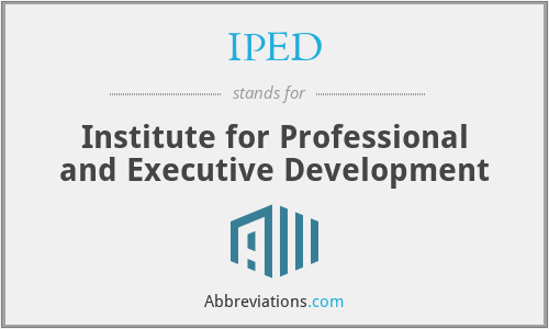 What does IPED stand for?