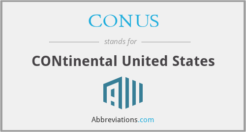 What does CONUS stand for?