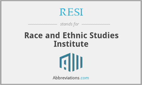 What does RESI stand for?