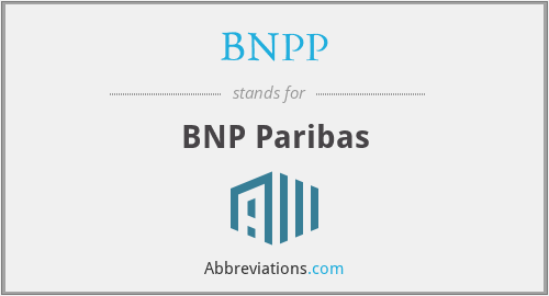 What is the abbreviation for bnp paribas?