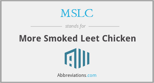 What does MSLC stand for?