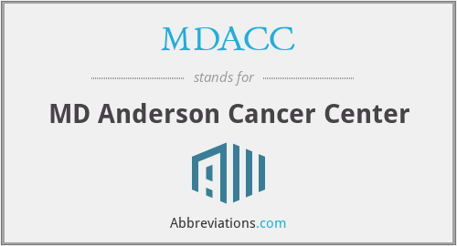 What does MDACC stand for?