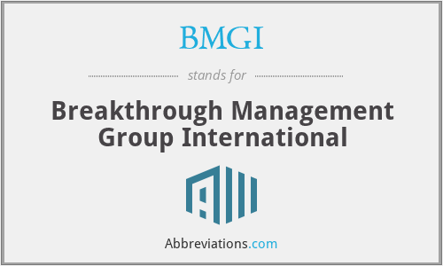 What does BMGI stand for?