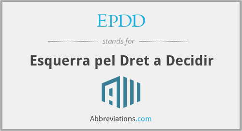 What does EPDD stand for?