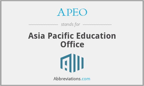 What does APEO stand for?