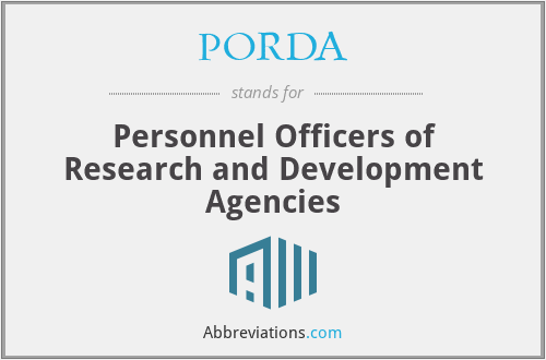What does PORDA stand for?