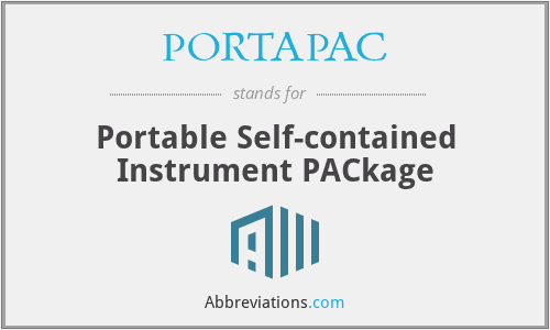 PORTAPAC - Portable Self-contained Instrument PACkage