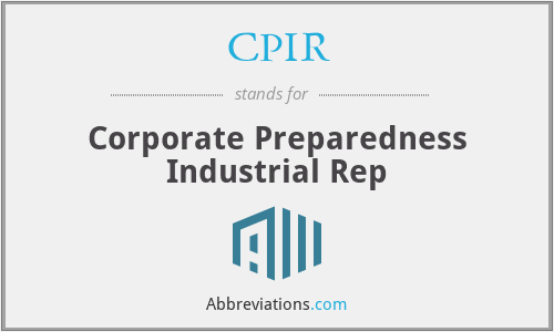 What does CPIR stand for?