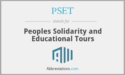 What does PSET stand for?