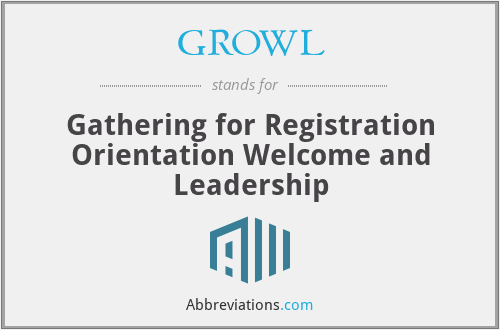 What does GROWL stand for?