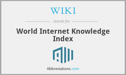 What does WIKI stand for?