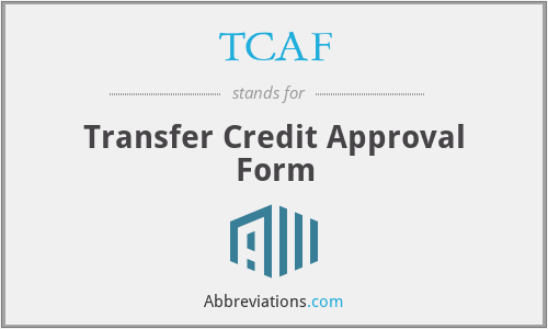 What does TCAF stand for?
