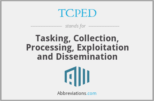 What does TCPED stand for?