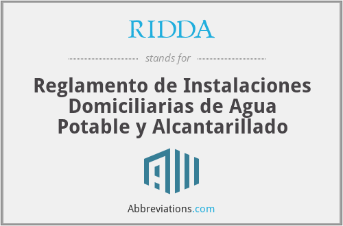 What does RIDDA stand for?