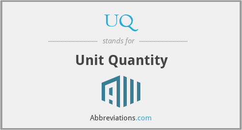 What is the abbreviation for unit quantity?