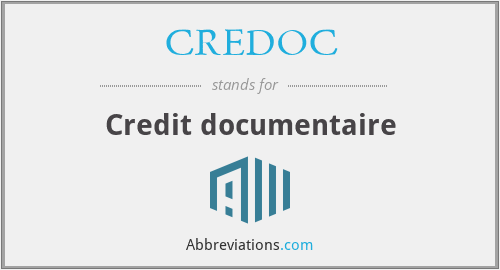 What does CREDOC stand for?
