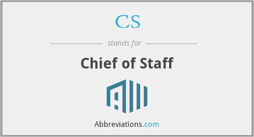 What is the abbreviation for Chief of Staff?