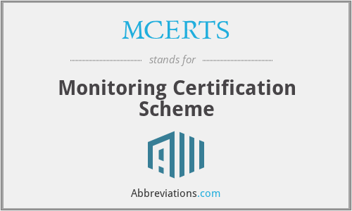 What does MCERTS stand for?