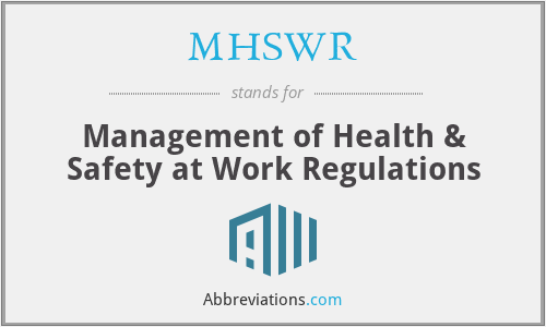 What does MHSWR stand for?